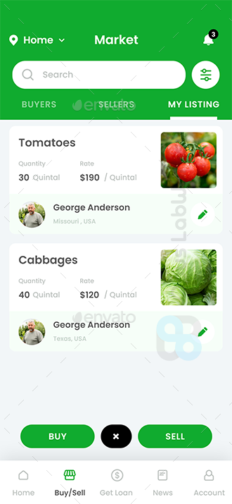 eCommerce App UI | Complete Farming Solutions | All-in-1 Agriculture App UI | FIGMA | Farmer App ...
